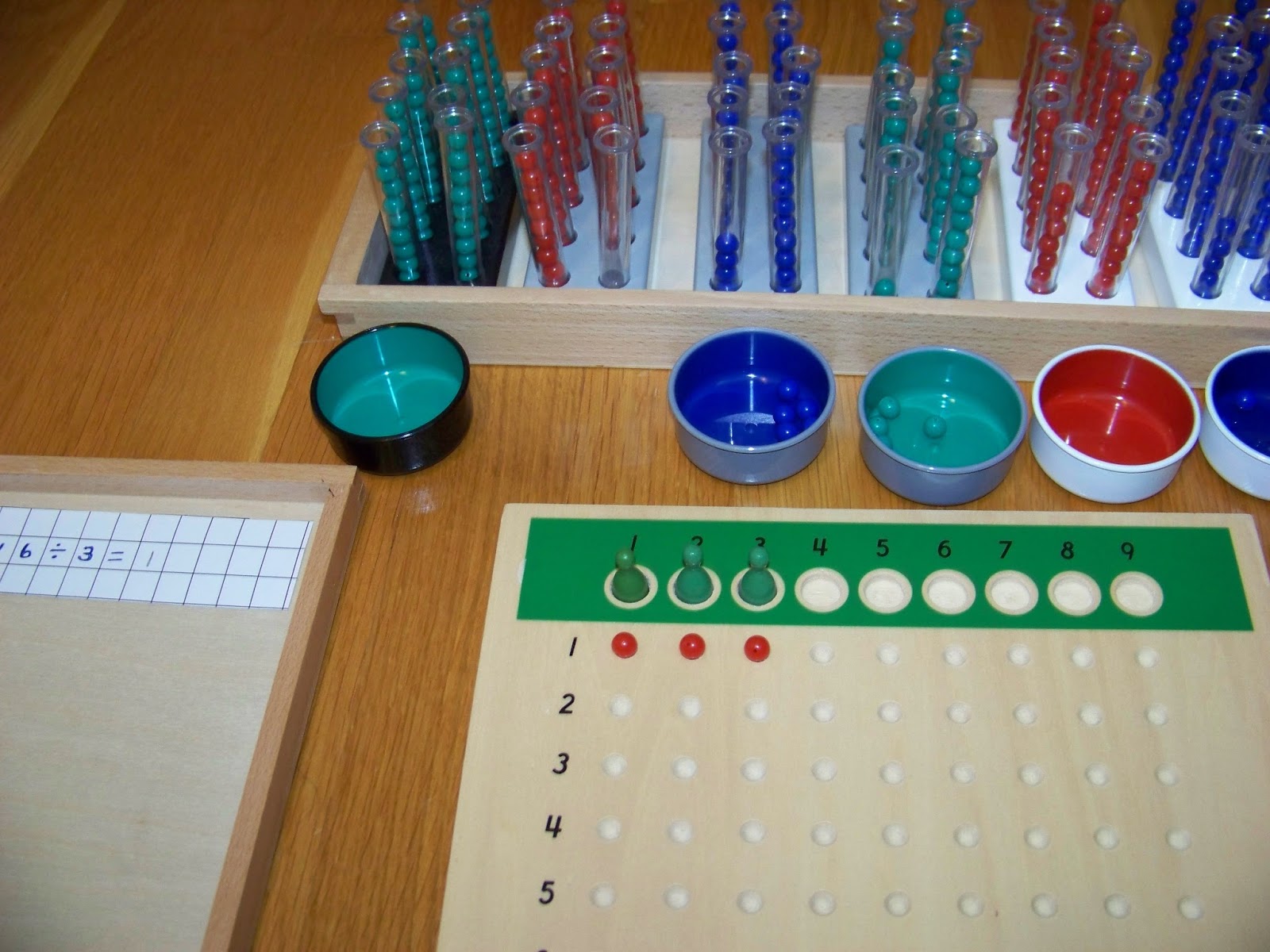 George Family - Montessori At Home: Montessori Long Division (aka Test ...