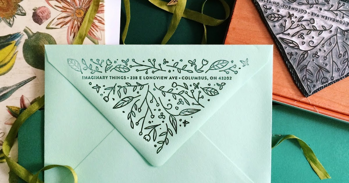 Imaginary Beast Wedding Design Oversized Envelope Stamps Imaginary Beast Wedding Design Oversized Envelope Stamps