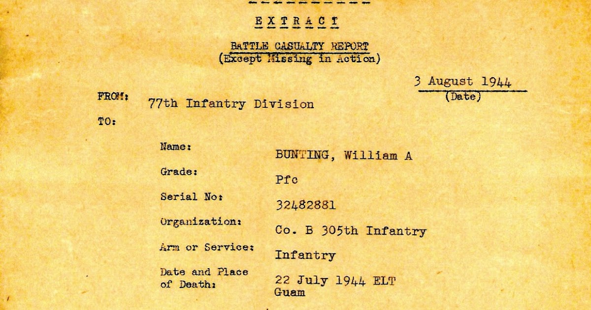 The Amateur Modern Family Historian: Battle Casualty Report