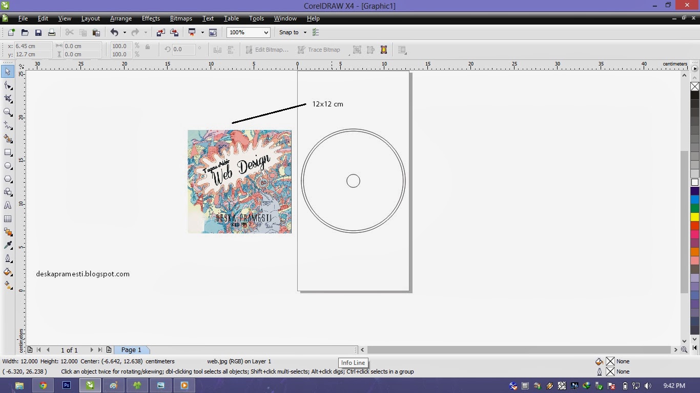 Cara Membuat CD/DVD Label dengan Corel Draw X4 | THROUGH THE NIGHT ♥