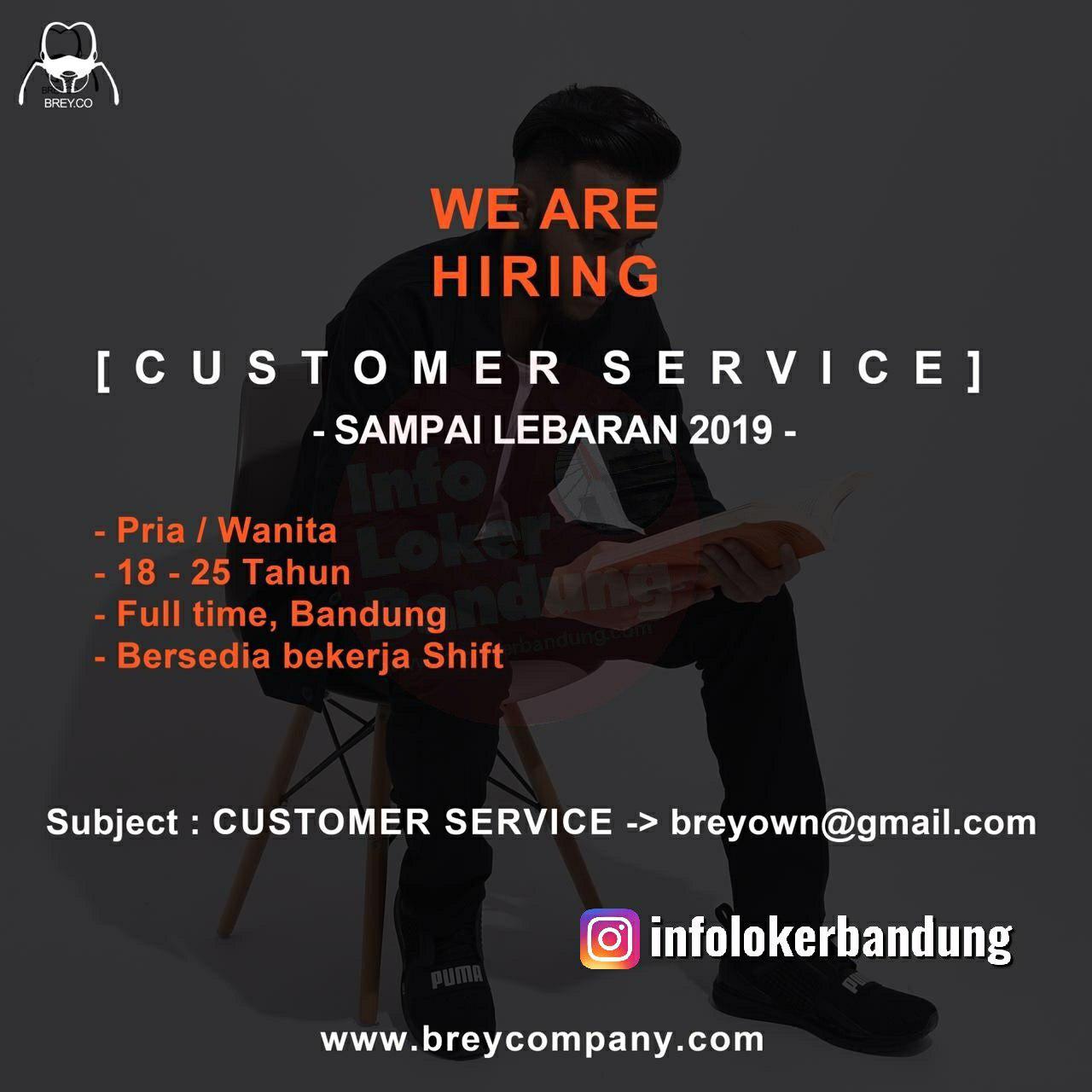 Lowongan Kerja Customer Service Brey Company Bandung April 2019 - Info ...
