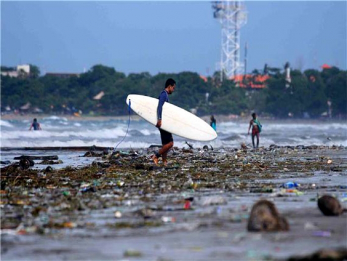 Pollution in Bali from Space