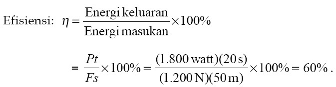 USAHA, ENERGI, DAYA DAN CONTOH SOAL - Be Smarter With Us