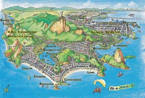 Rio de Janeiro (Brasil) barrios con glamour