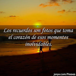 Imagenes y Frases Facebook: Los Recuerdos Son Fotos Que Toma El Corazón