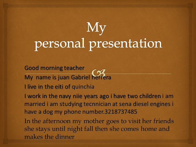 armada nacional: my personal presentation