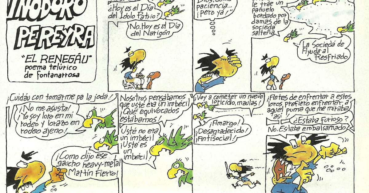 Don Patadon: Sábados de Fontanarrosa. Hoy "Inodoro Pereyra buscando la ...