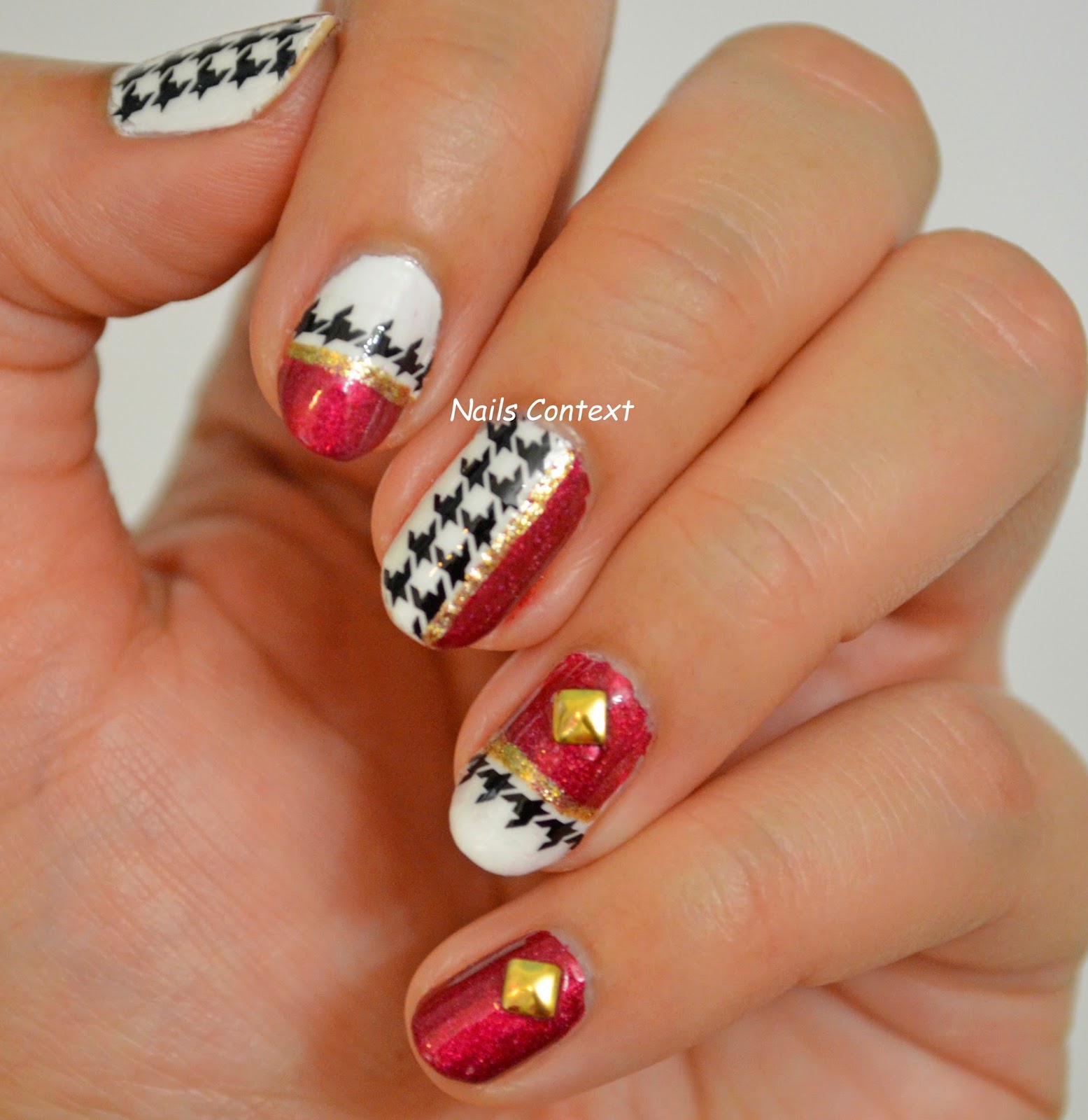 Nails Context: Houndstooth Nails