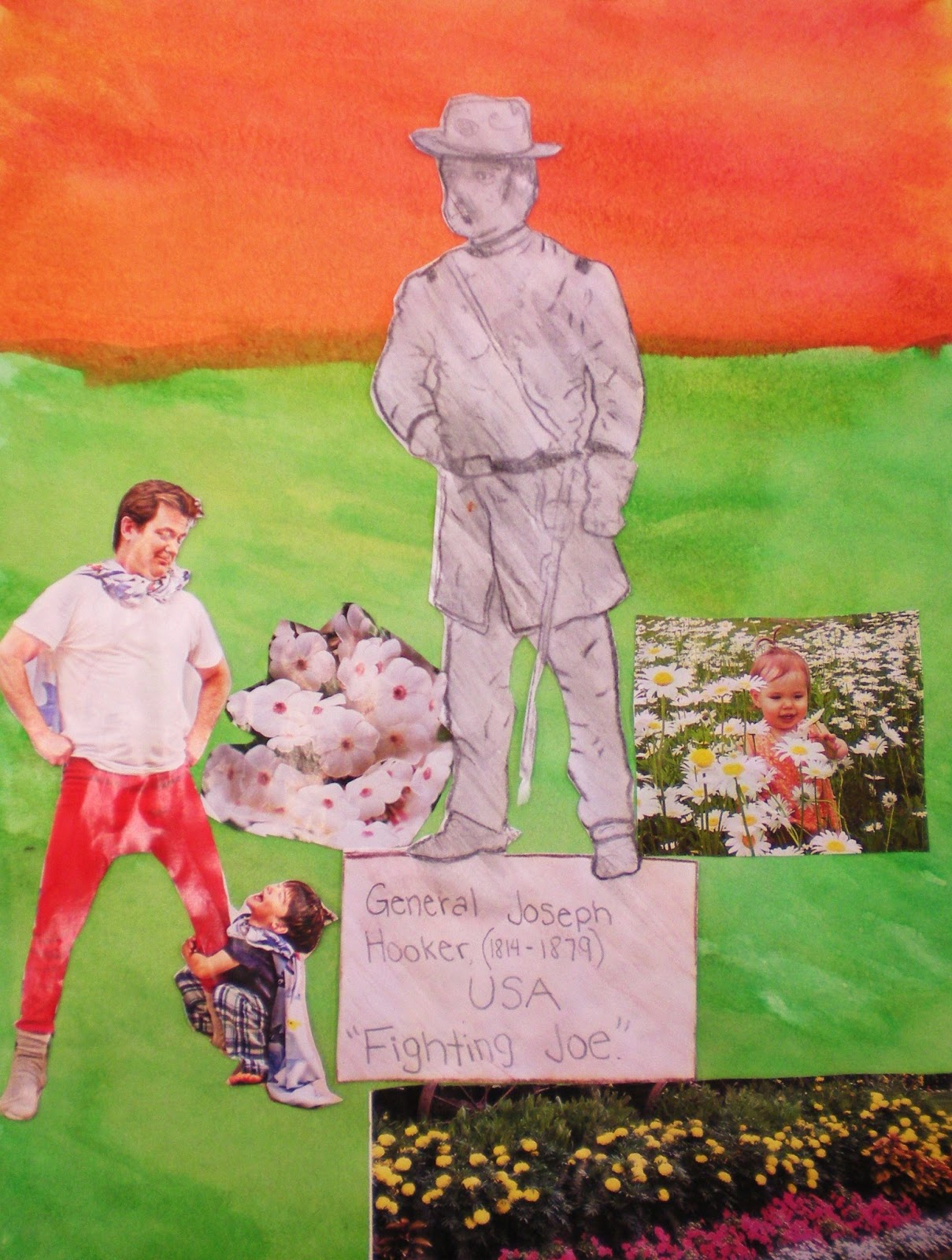 Miss M's Art Room: 8th grade Civil War Memorial Collages!