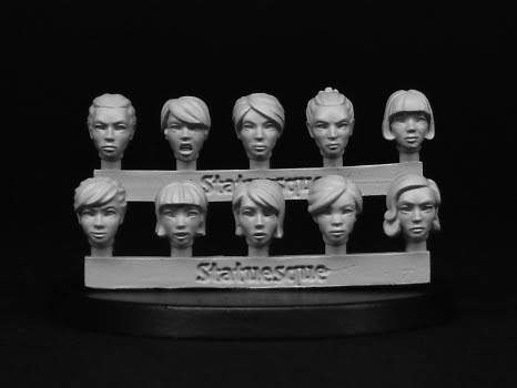 Tabletop Fix: Statuesque Miniatures - New Female Heads