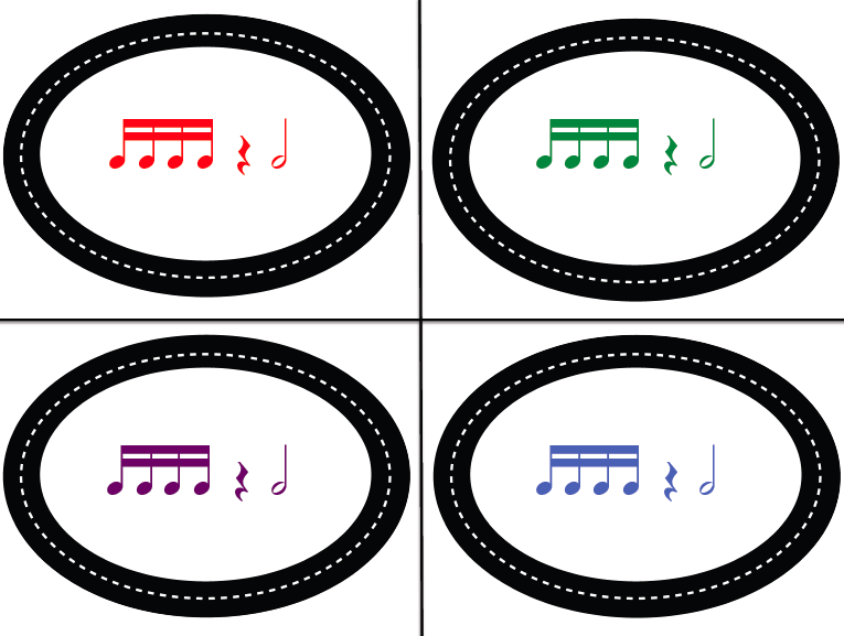 Treble in the Classroom: Rhythm Rush Relay Race Activity Sets