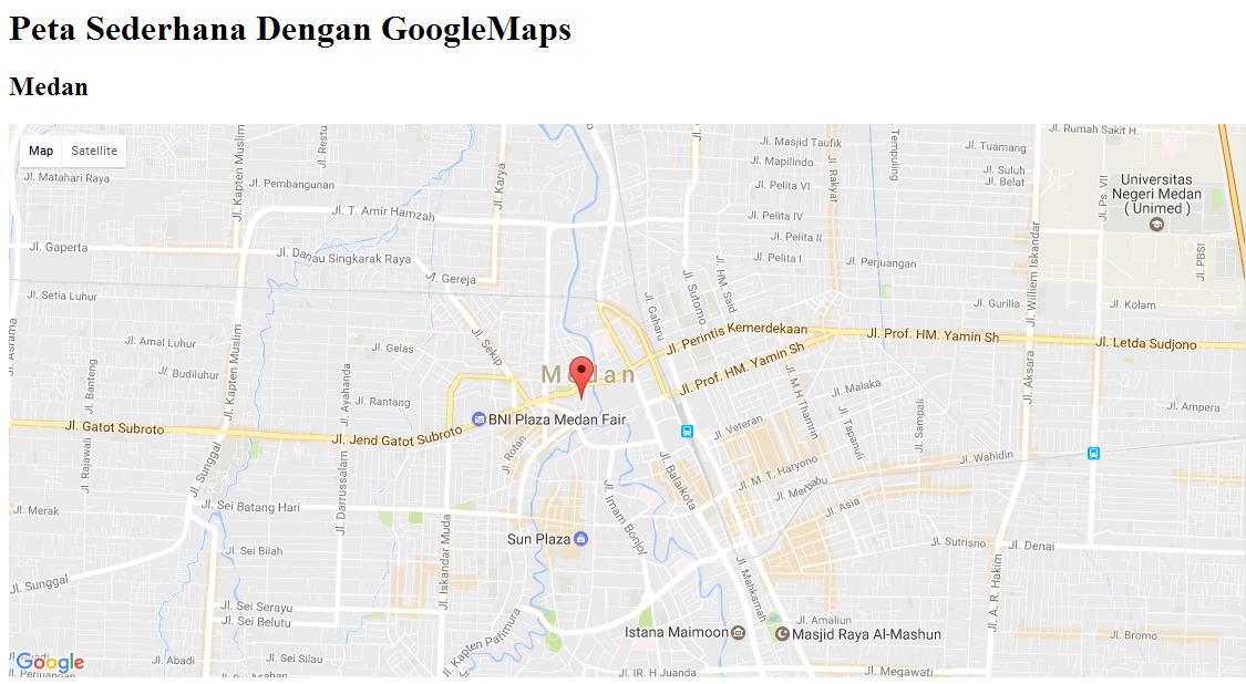 Cara Membuat Peta Sederhana Dengan Mengunakan Google Map API