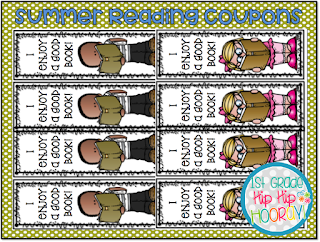 1st Grade Hip Hip Hooray!: Summer Reading Reward Coupon Freebie!!