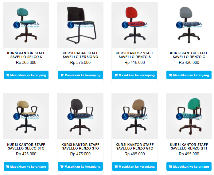 Daftar harga kursi kantor murah savello – Kursi Staff / Manager ...