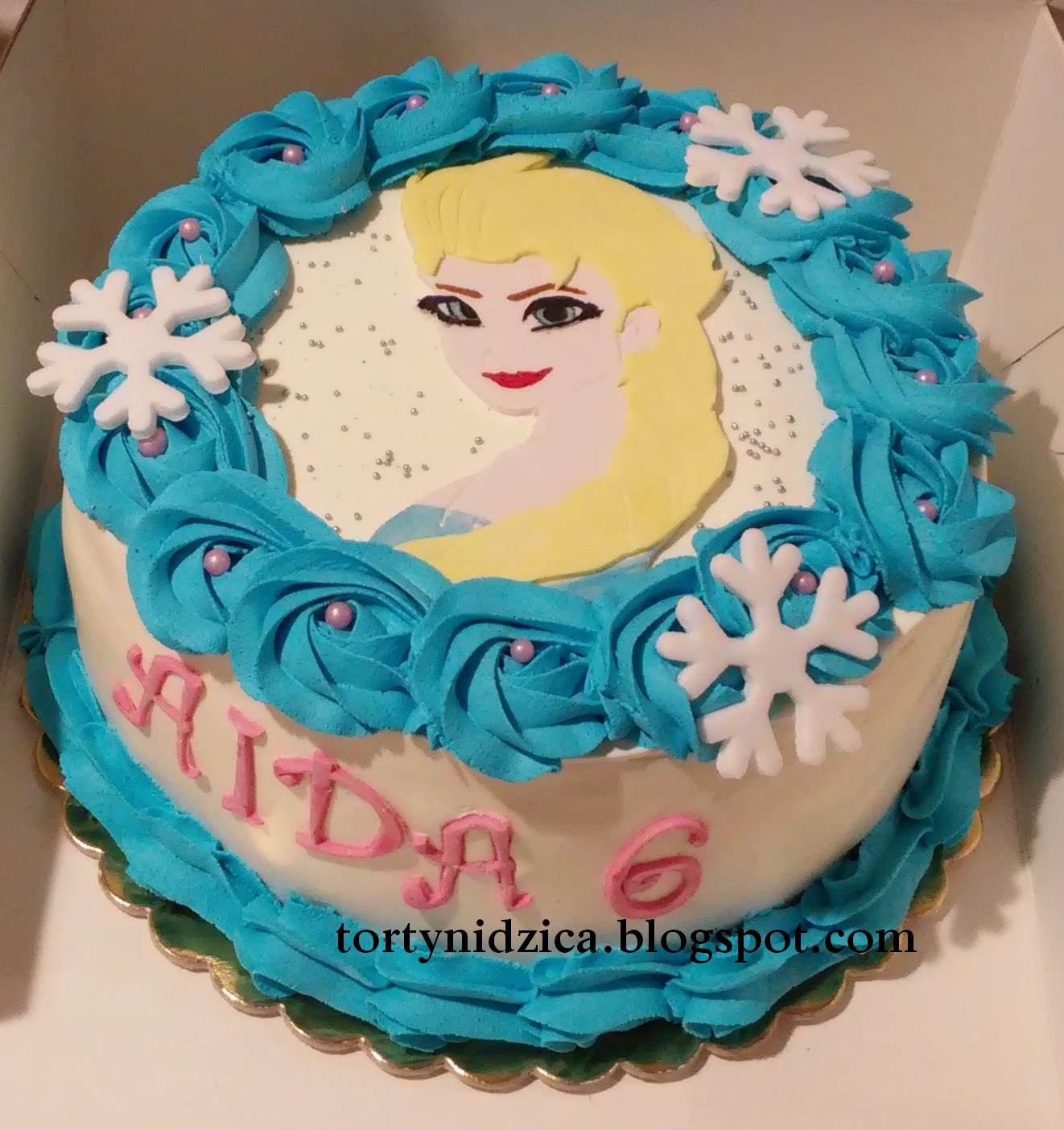 Torty artystyczne- Nidzica, Mława: Tort z Elsą.