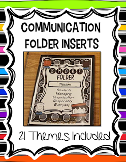 *The Teaching Oasis*: Communication Folder Inserts