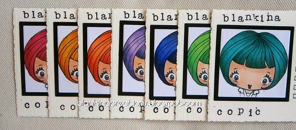 Blankina creations: Non traditional copic hair colour combos Copic ...