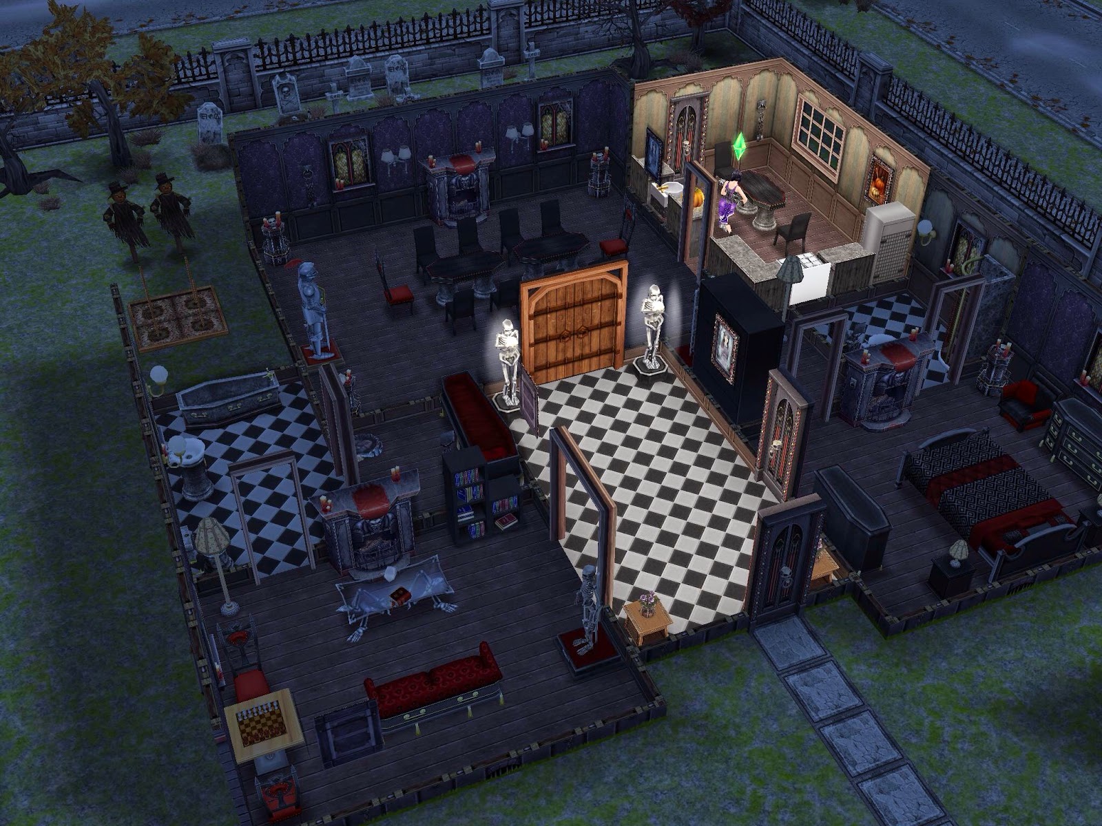 Missy's Sims and Stuff: The Sims Freeplay ~ Tour Inside the Haunted House
