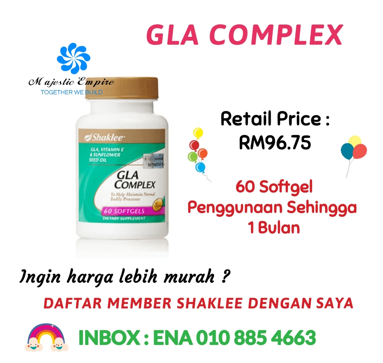 Vitamin Sihat Semulajadi: Kebaikan Dan Manfaat GLA Complex Shaklee