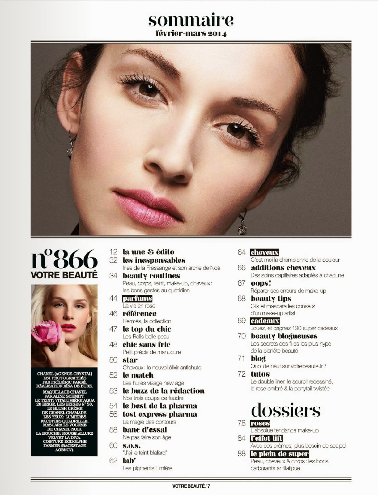 Chanel Forsstrom HQ Pictures Votre Beaute France Magazine Photoshoot ...