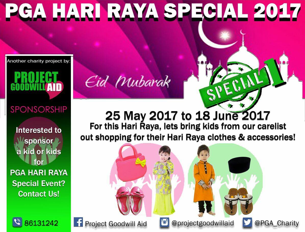 Suroor Asia: Sponsor a child's Hari Raya clothing with Project Goodwill Aid