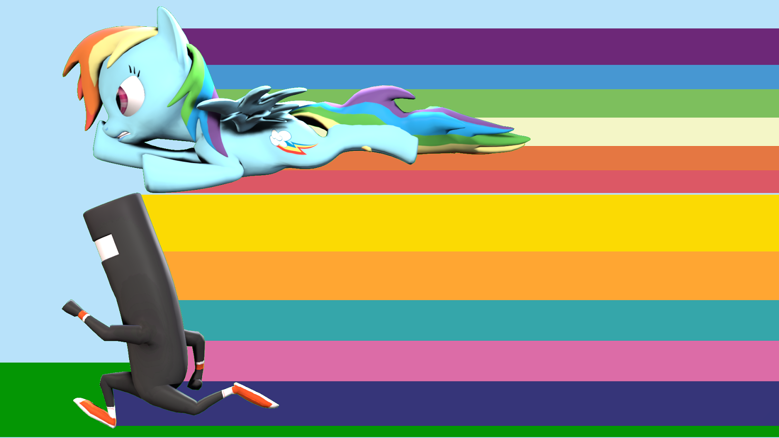 Equestria Daily - MLP Stuff!: SFM: Rainbow Trails / Run through the Forest