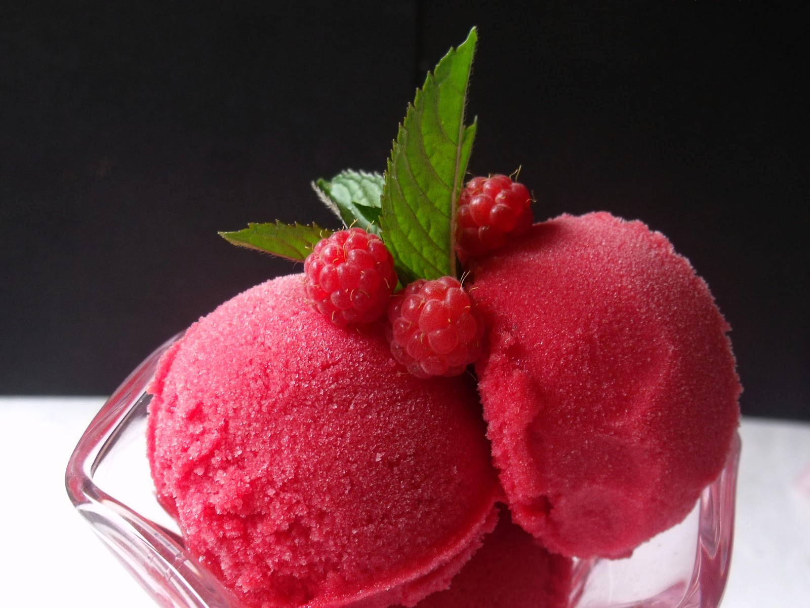 Expériences Gourmandes: Sorbet à la framboise