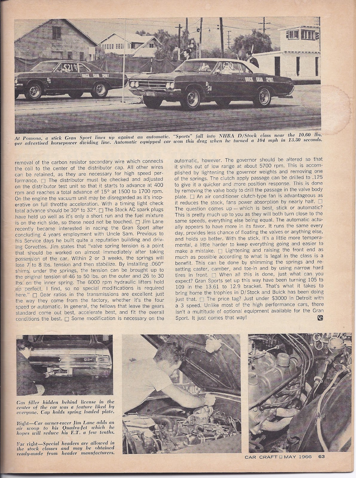 Reynolds Buick GMC Blog: BUICK With a BITE: Pop Kennedy and the '66 GS ...