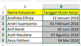 Mengubah Format Penulisan Tanggal Microsoft Excel - Warung Internet