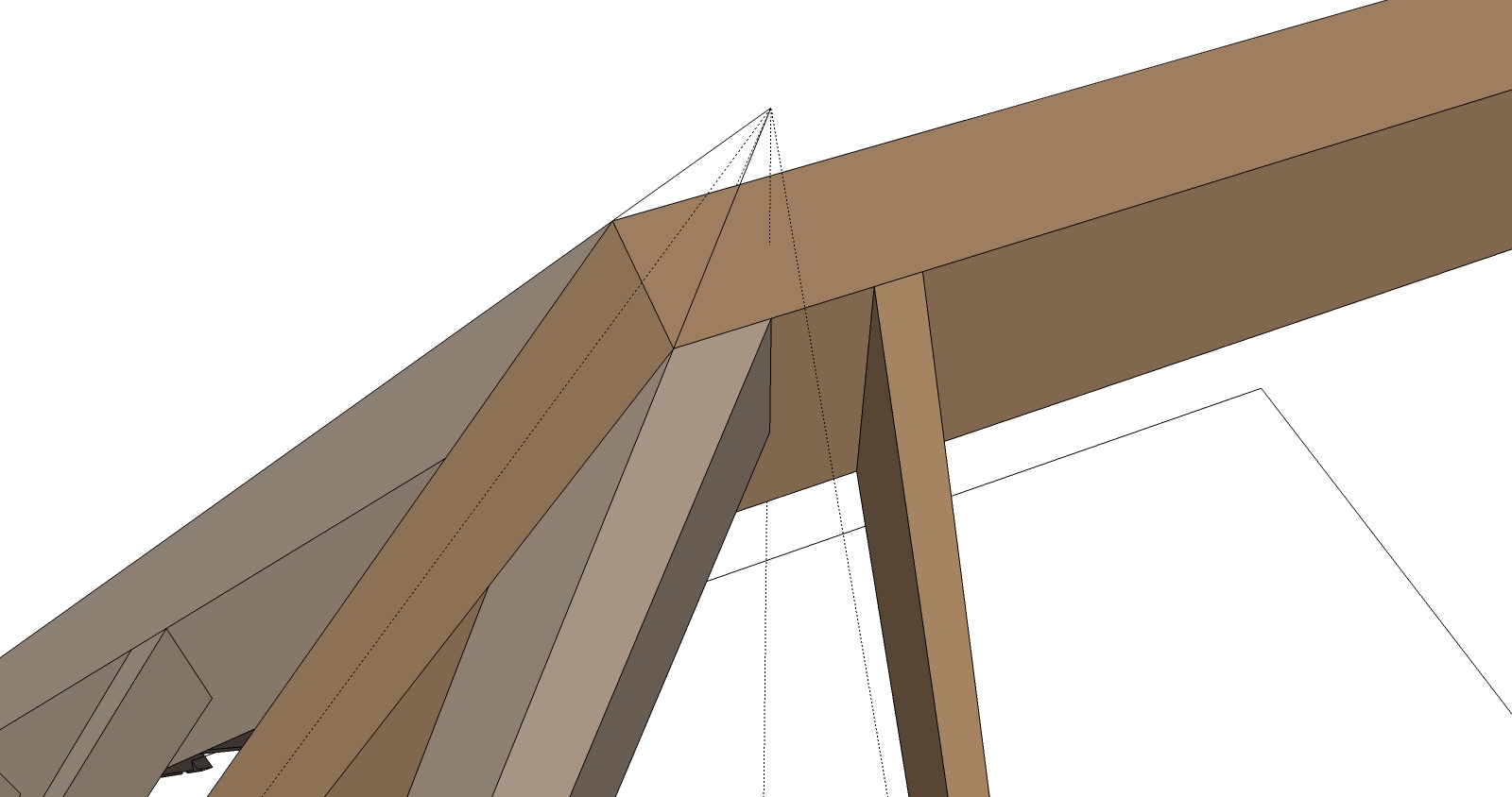 Roof Framing Geometry: Google SketchUp Ruby Plugin