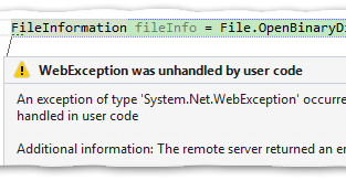 Clever Techies: file.openbinarydirect throws exception sharepoint 2013: Resolved