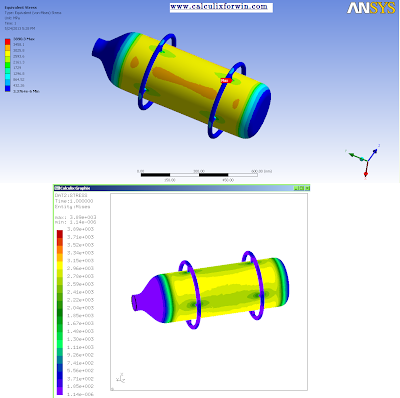 CalculiX - Free Finite Element Software: CalculiX Pressure Vessel ...