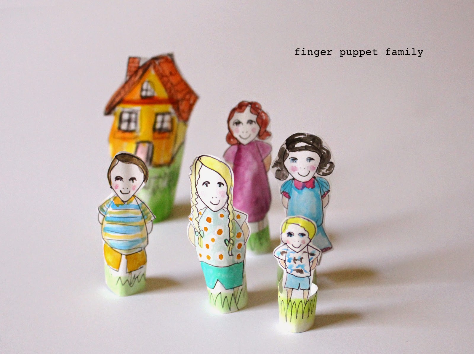 The Academy of Gentle Arts: finger puppet family portrait