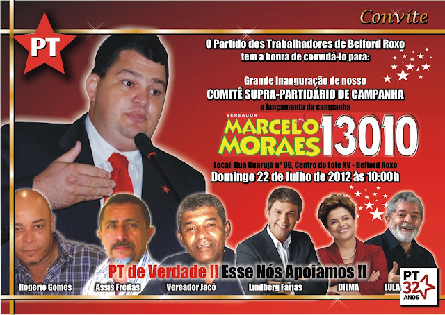 Eleições 2012 Belford Roxo: Marcelo Moraes lança Candidatura à Vereador ...