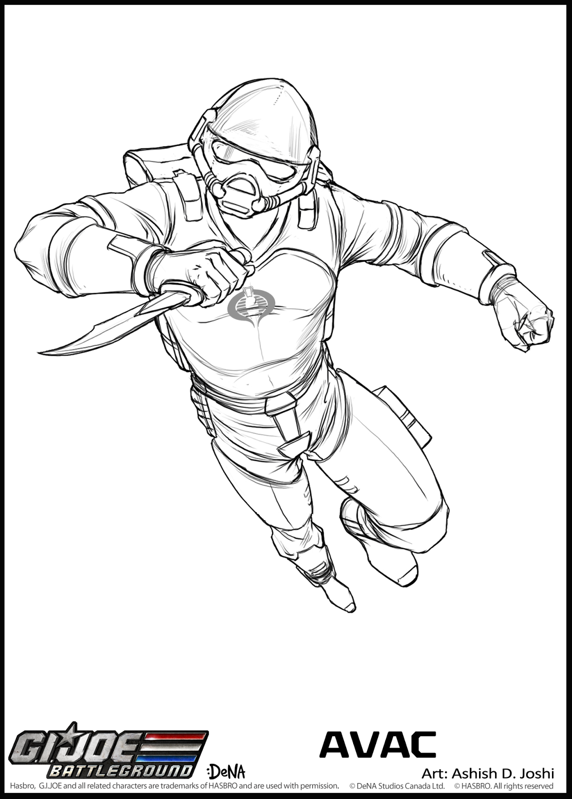 ATOMIC HERMIT: G.I.JOE Battleground line Art