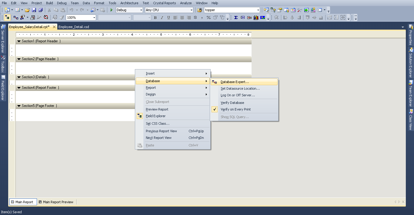 How To Create Crystal Report In Using Dataset Aspmantra Aspnetmvcangularjsjquery