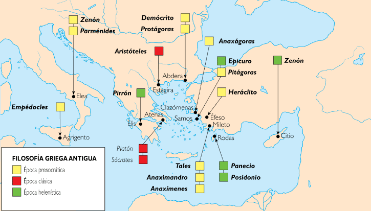 Mapa de la magna Grecia