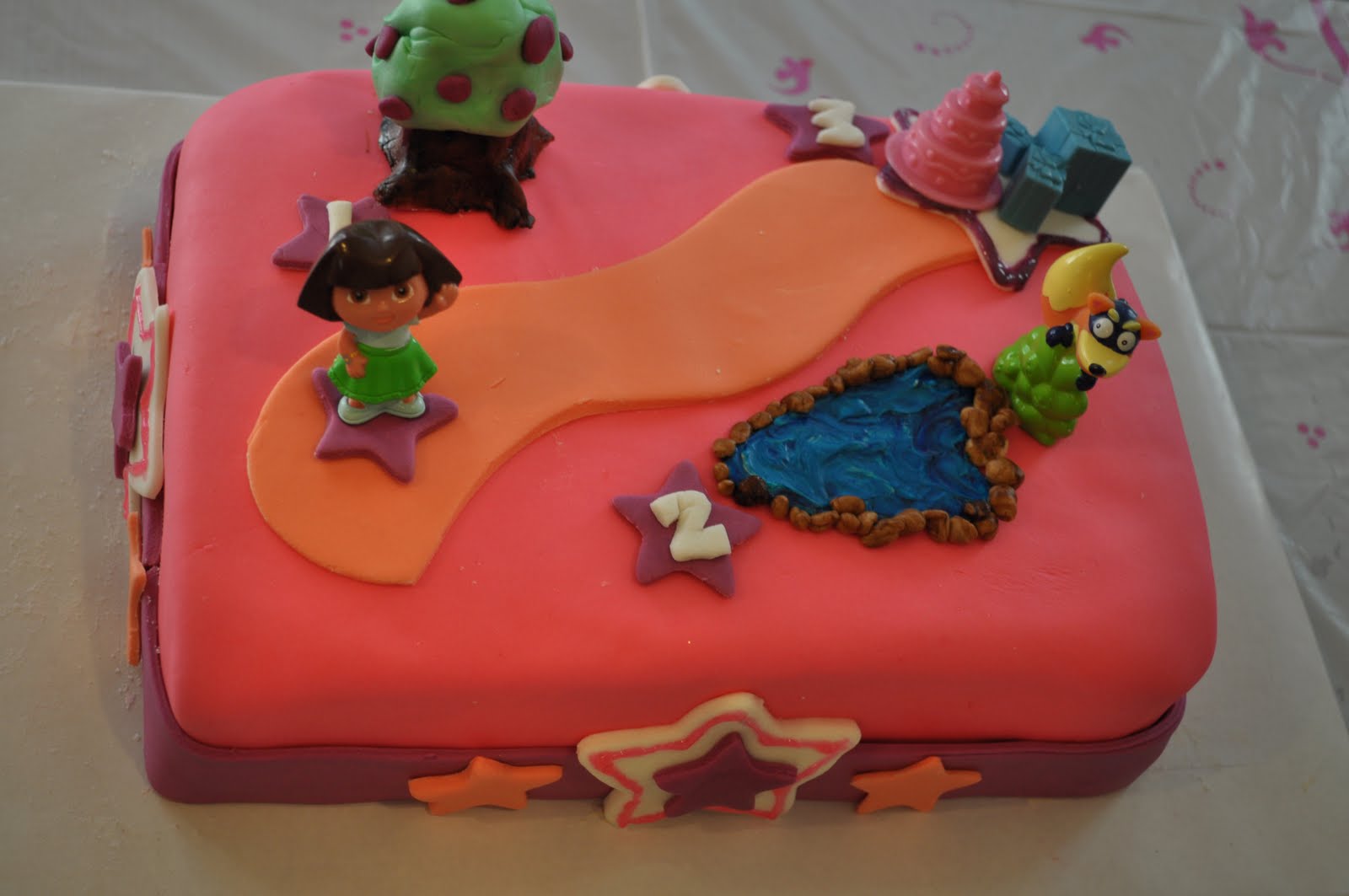 McKinley Family: Dora Map Cake ~ Anna's 2nd Birthday
