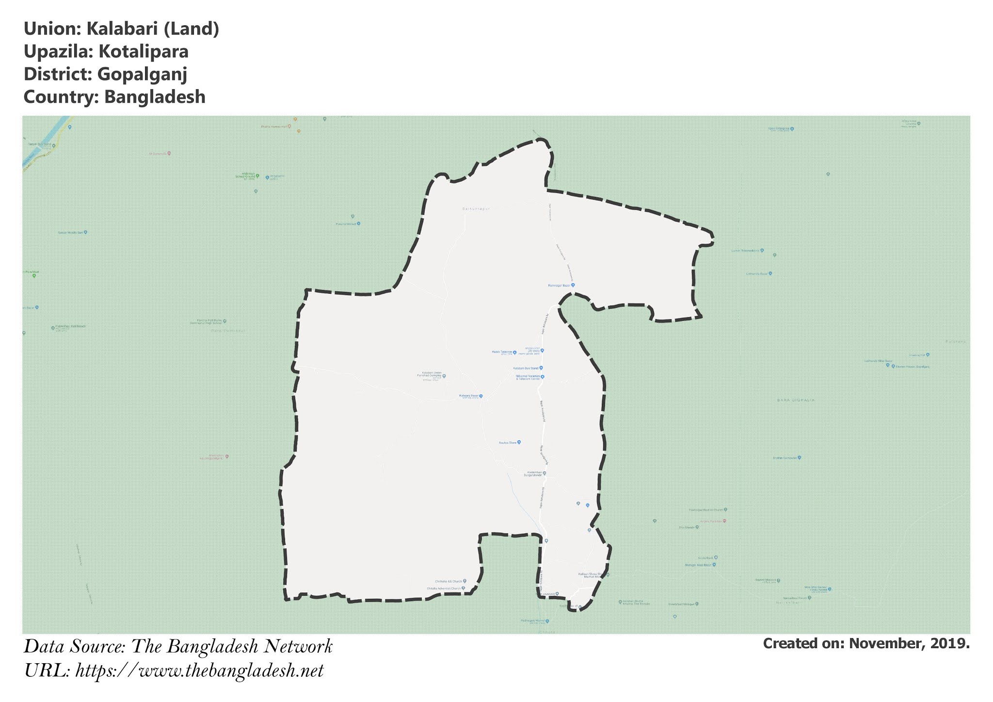 Kalabari Union, Gopalganj