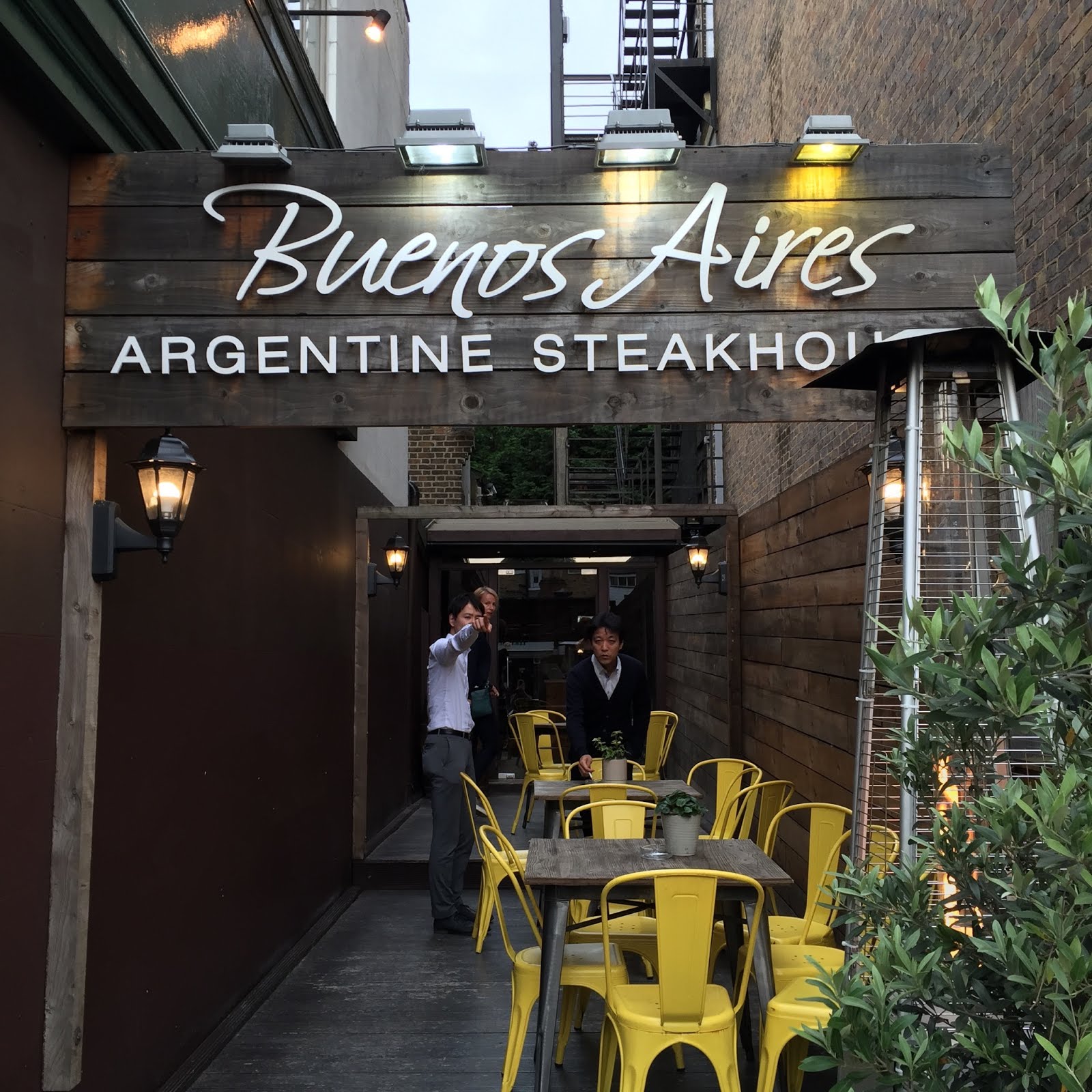 Outside Of A Argentina Restaurant