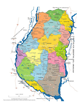 Mapas Escudos Banderas: Bandera Escudo y Mapa de la Provincia de Entre Rios