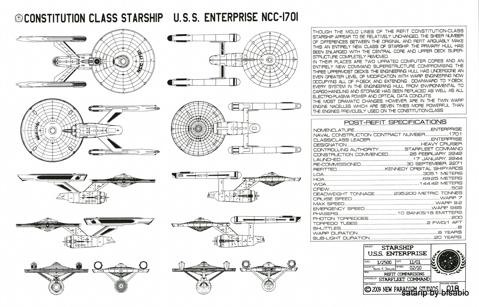 Rincón de un sabio : U.S.S. Enterprise NCC-1701 (Constitution Class ...