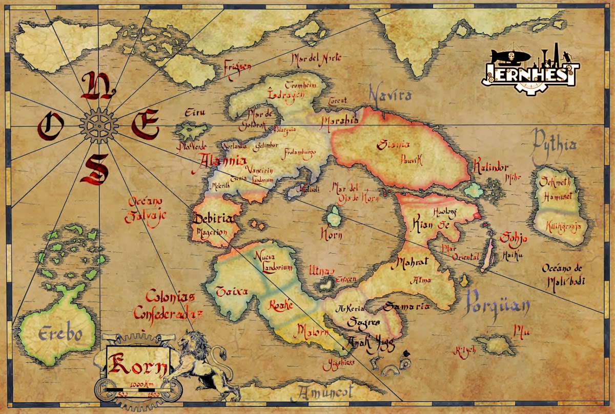 Jernhest: Mapa de Korn