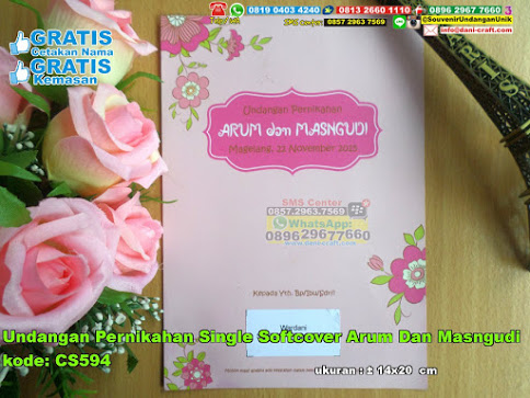 Undangan Pernikahan Unik Warna Pink