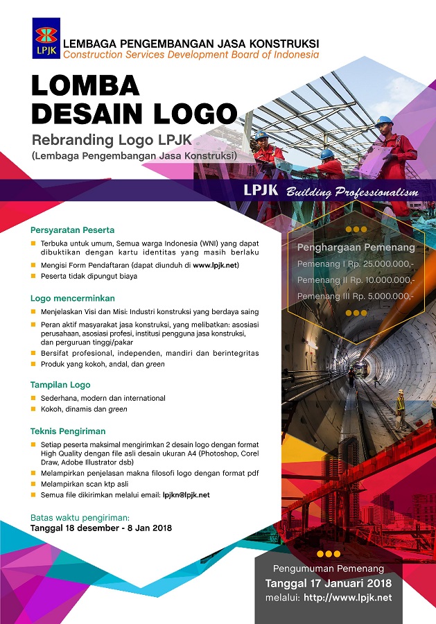 Sayembara Desain Logo LPJK Hadiah 40 Juta | Mosa Pedia