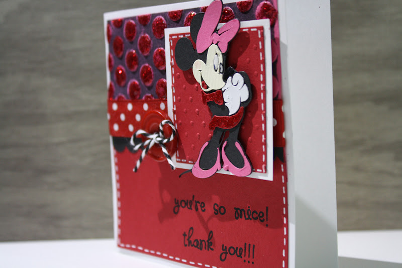 redheaded crafter: A "mice" Thank You Card