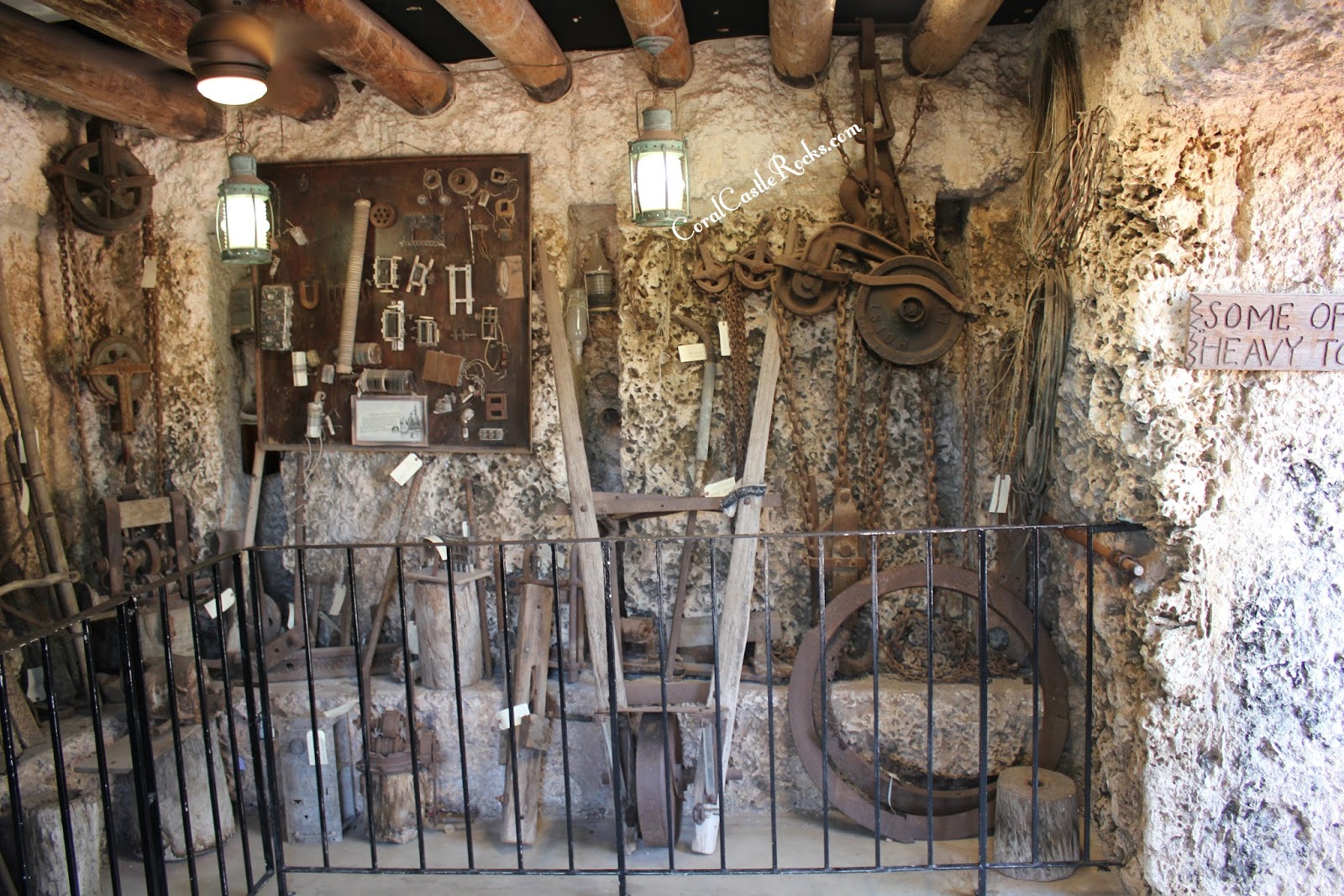 Various Tools and Machines of Edward Leedskalnin - Tool Room of Coral ...