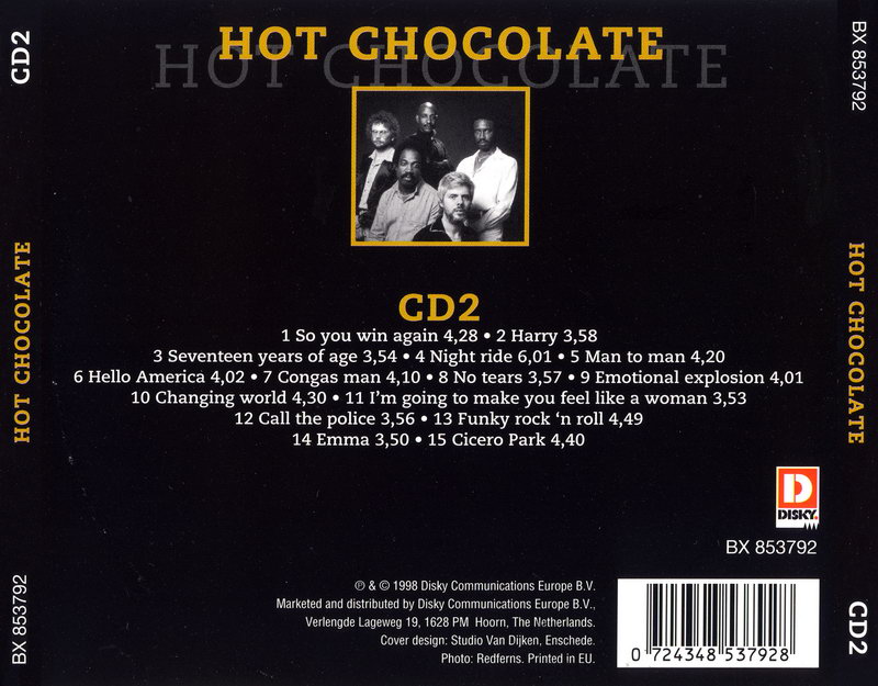 ENTRE MUSICA: HOT CHOCOLATE - Original gold (2 CDs)