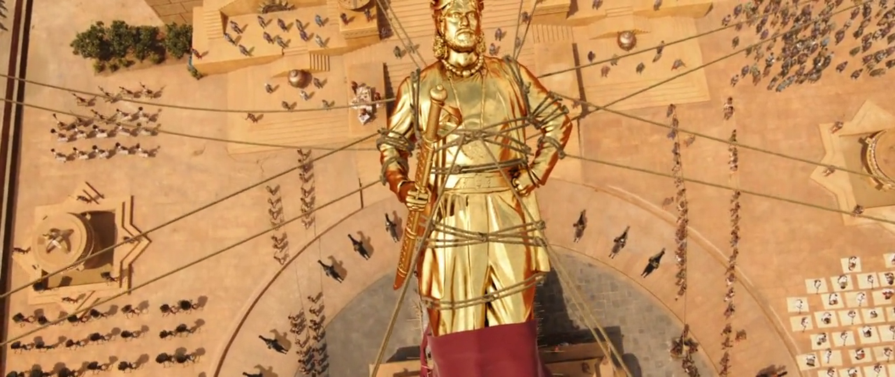 Golden sands of art: BAHUBALI