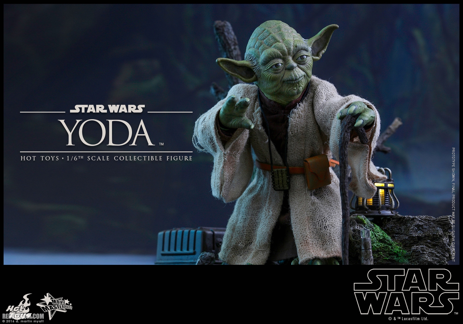 Star Tuga Wars: Star Wars Hot Toys Yoda escala 1/6 Episódio V The ...